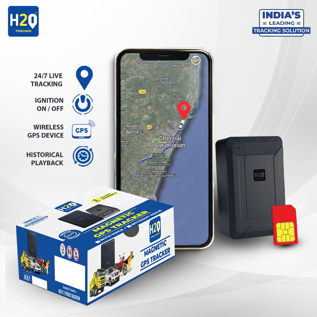 H2o Magnetic GPS Tracker 20 - 30 battery backup